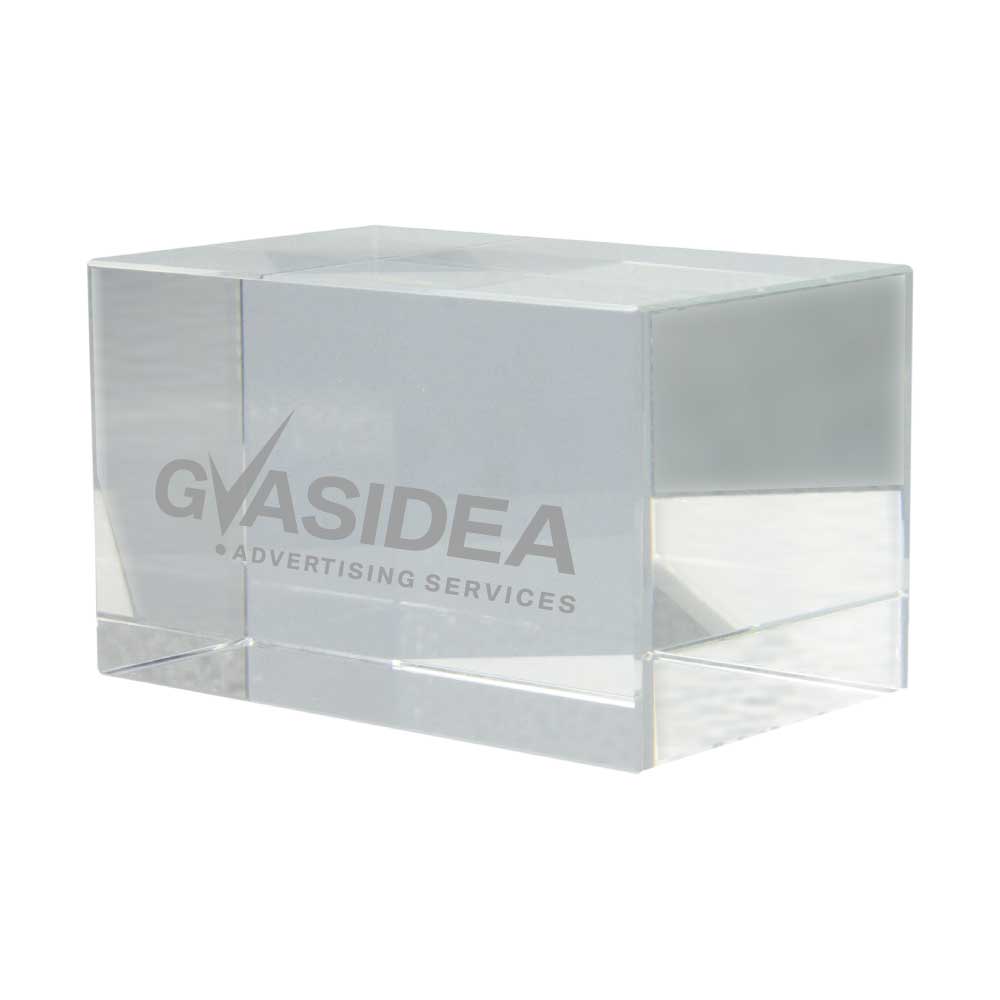 3D Rectangular Crystal Cube with cutom Printing | Promotional Products ...