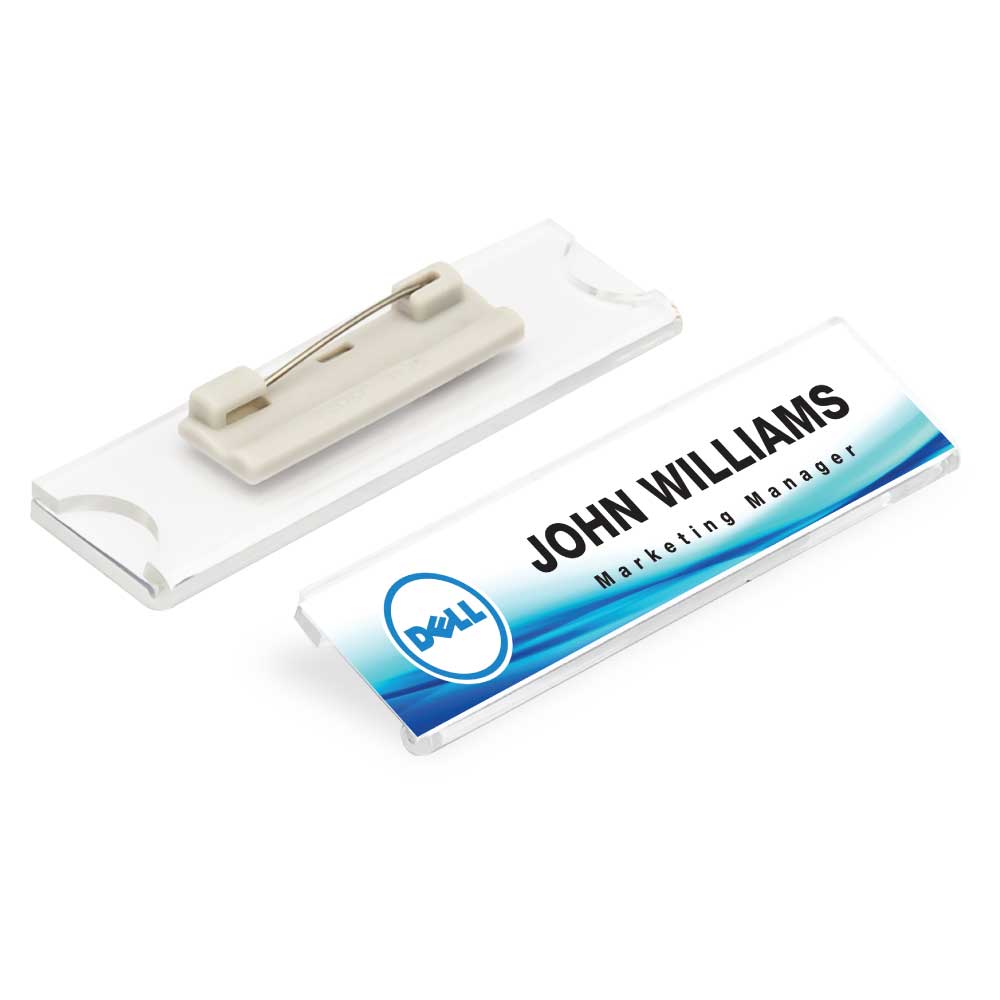 Reusable Acrylic Name Badges | Promotional Products Germany ...