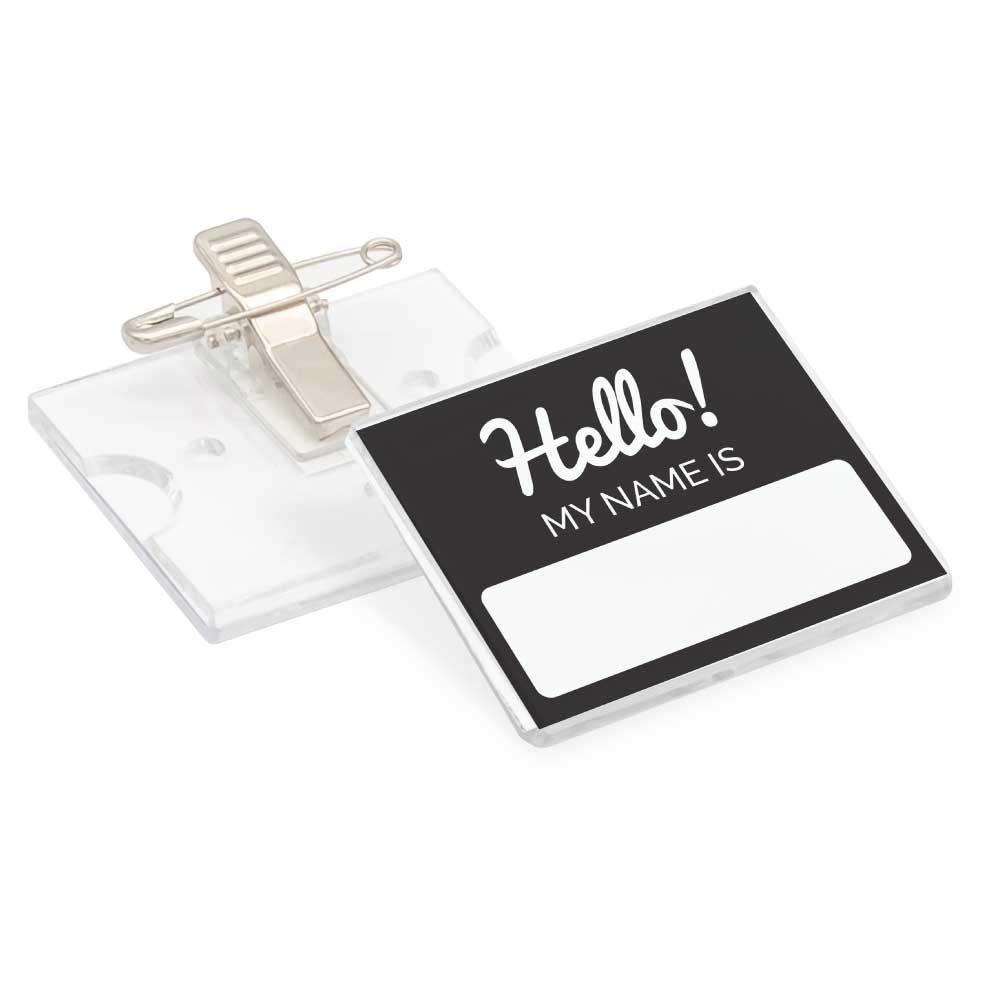 Reusable Acrylic Name Badges | Promotional Products Germany ...